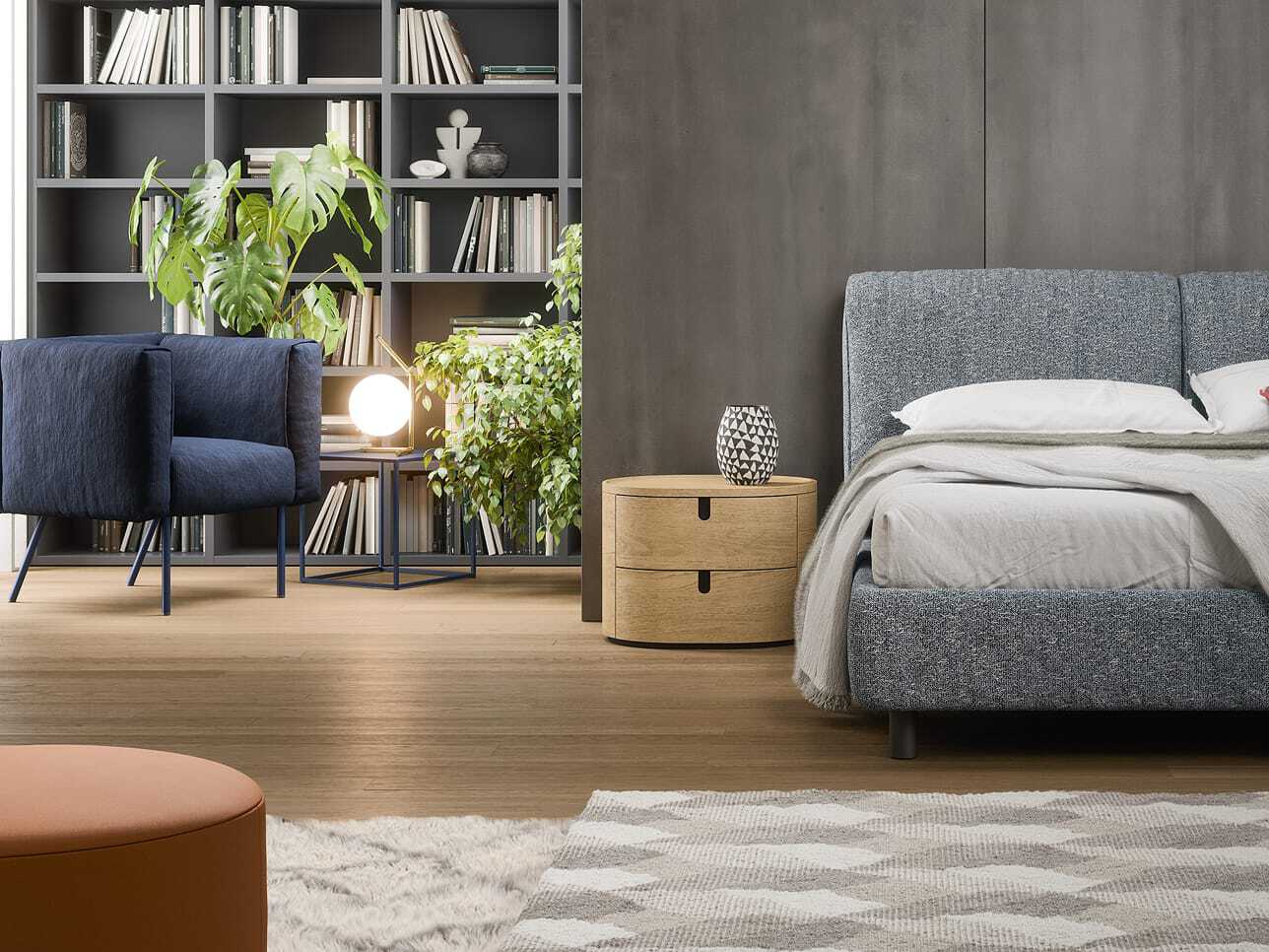 VESTA Bedside table By Novamobili