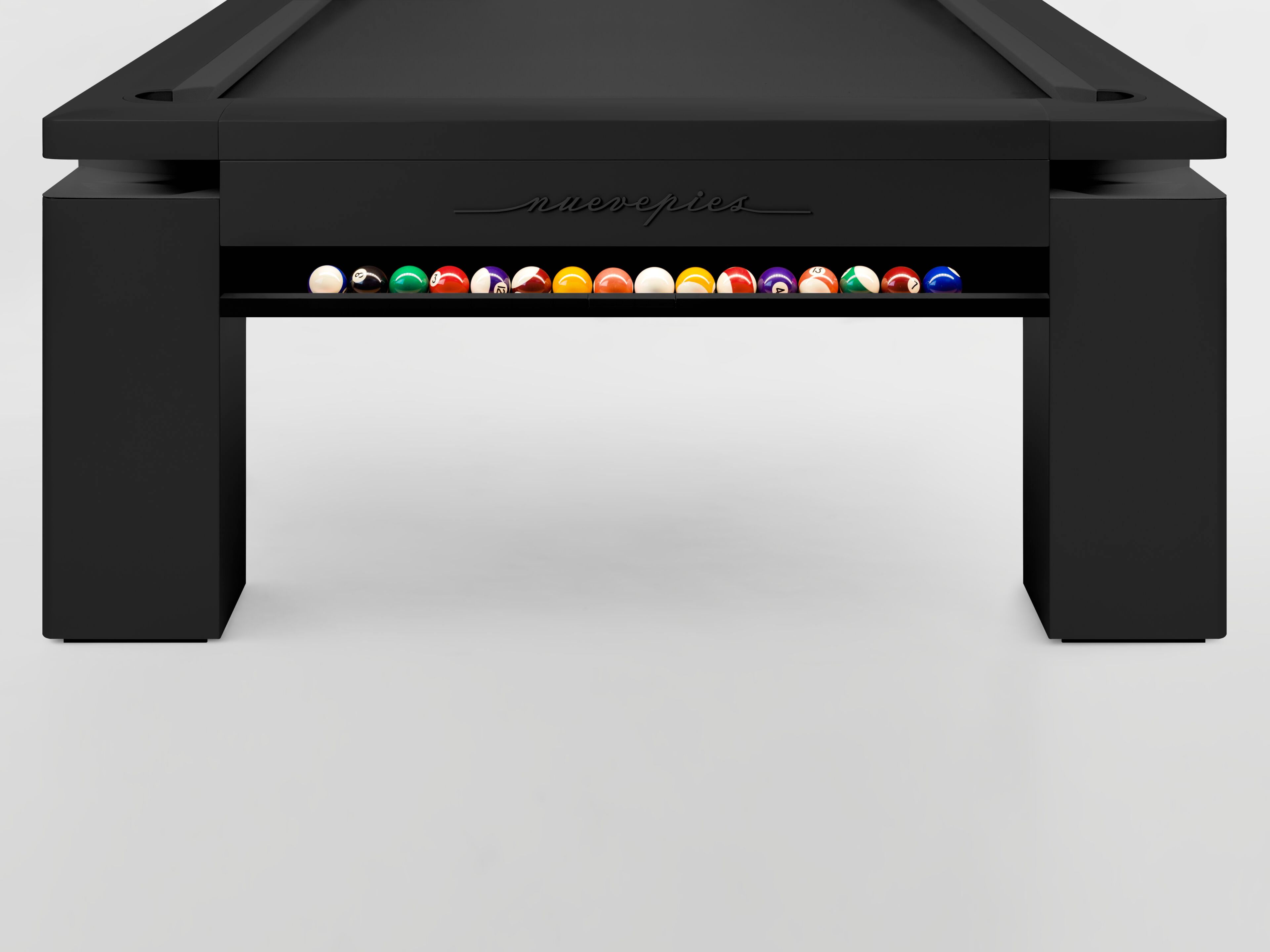 MONOCOLOR BLACK IS BLACK Rectangular pool table By Nuevepies