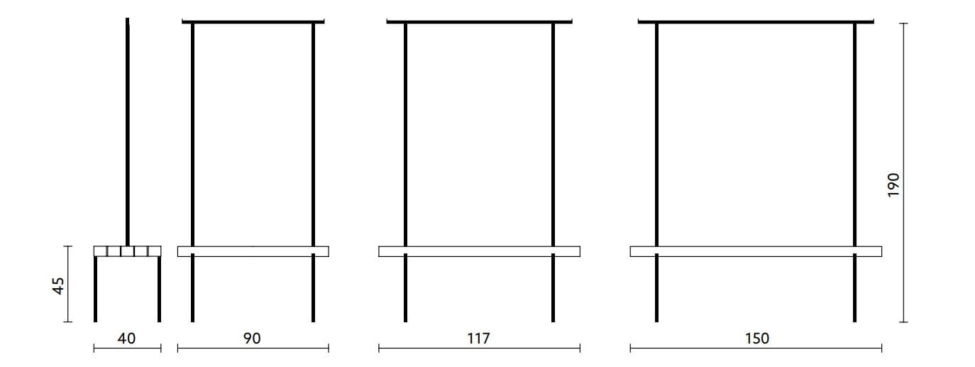 Oak coat rack OAK COAT RACK #01 By weld & co