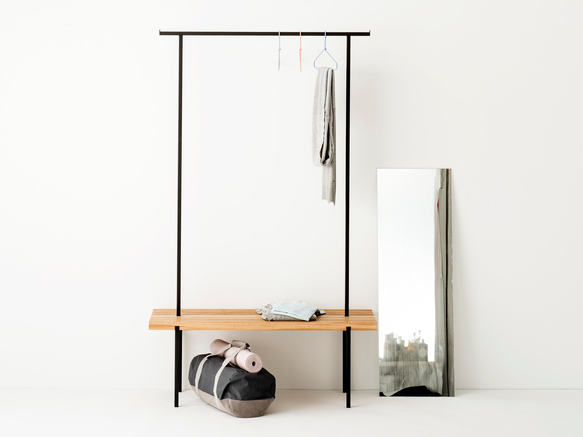 OAK COAT RACK #01 Hallway unit By Weld & co