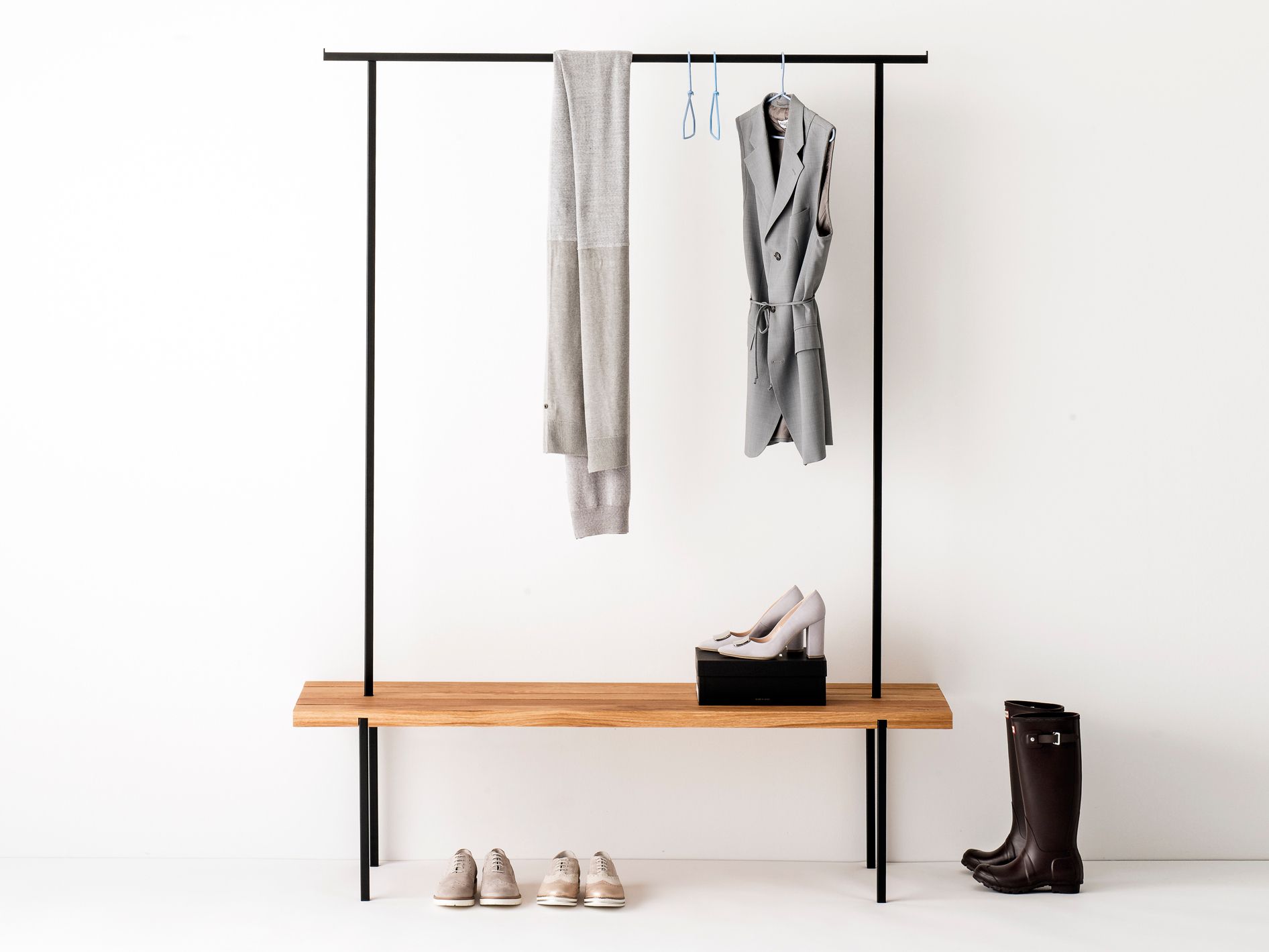 OAK COAT RACK #01 Hallway unit By Weld & co