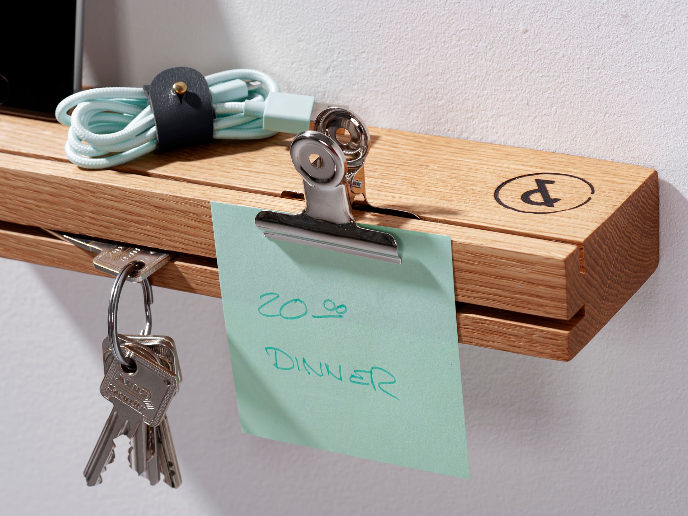 Oak key holder OAK KEY HOLDER #01 By weld & co