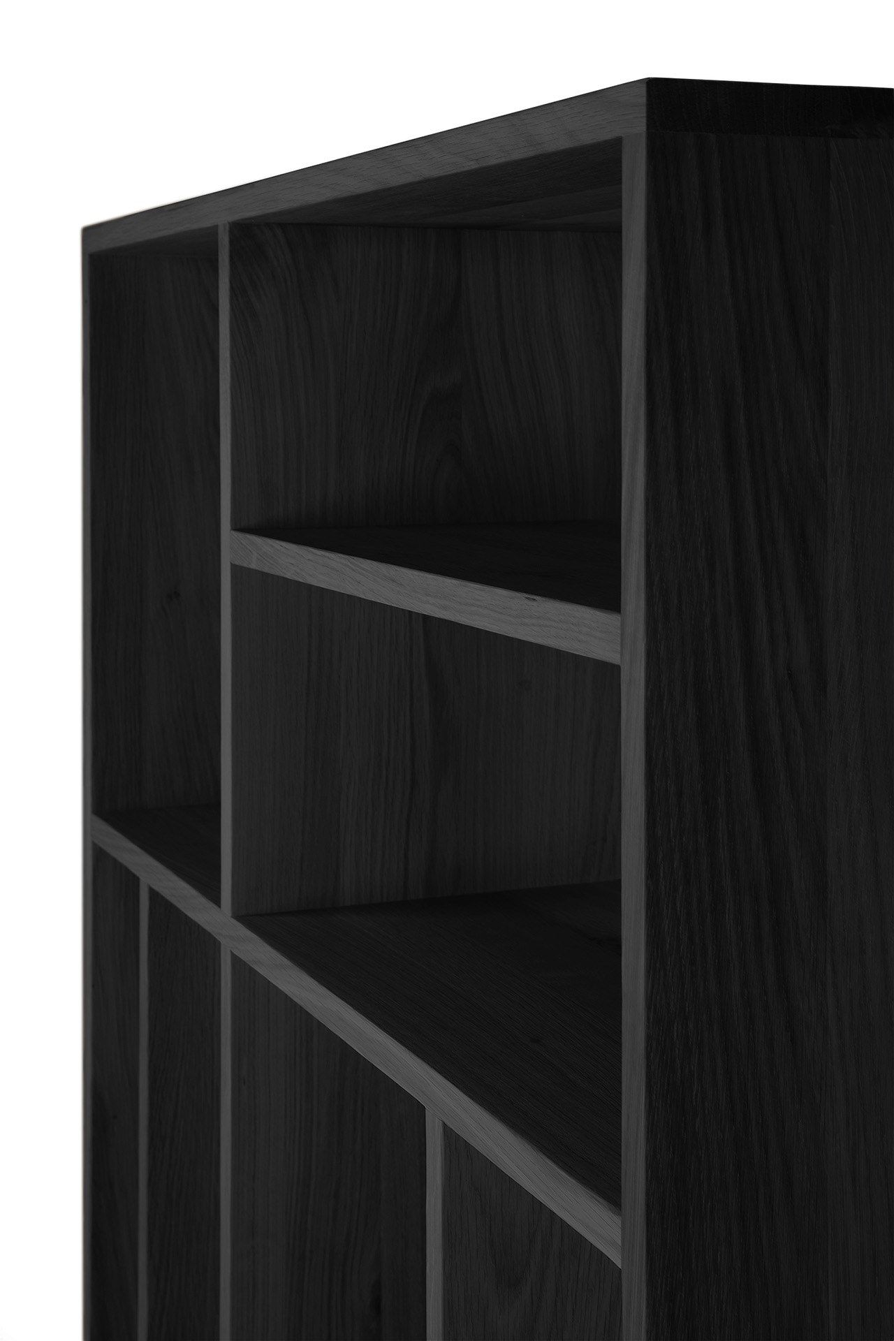 OAK M SMALL Open solid wood bookcase By Ethnicraft | design Alain Van Havre
