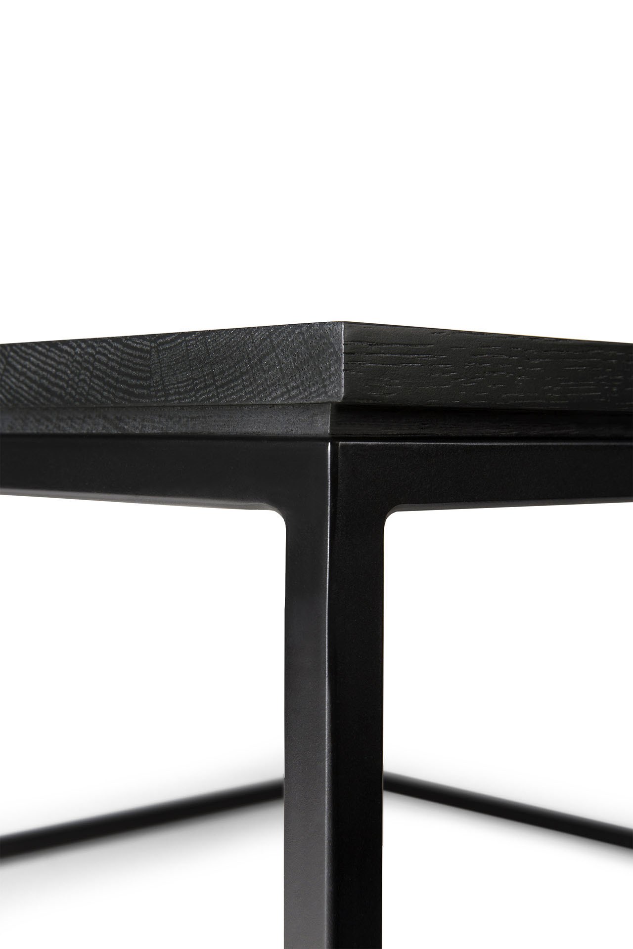 OAK THIN Low rectangular oak coffee table By Ethnicraft