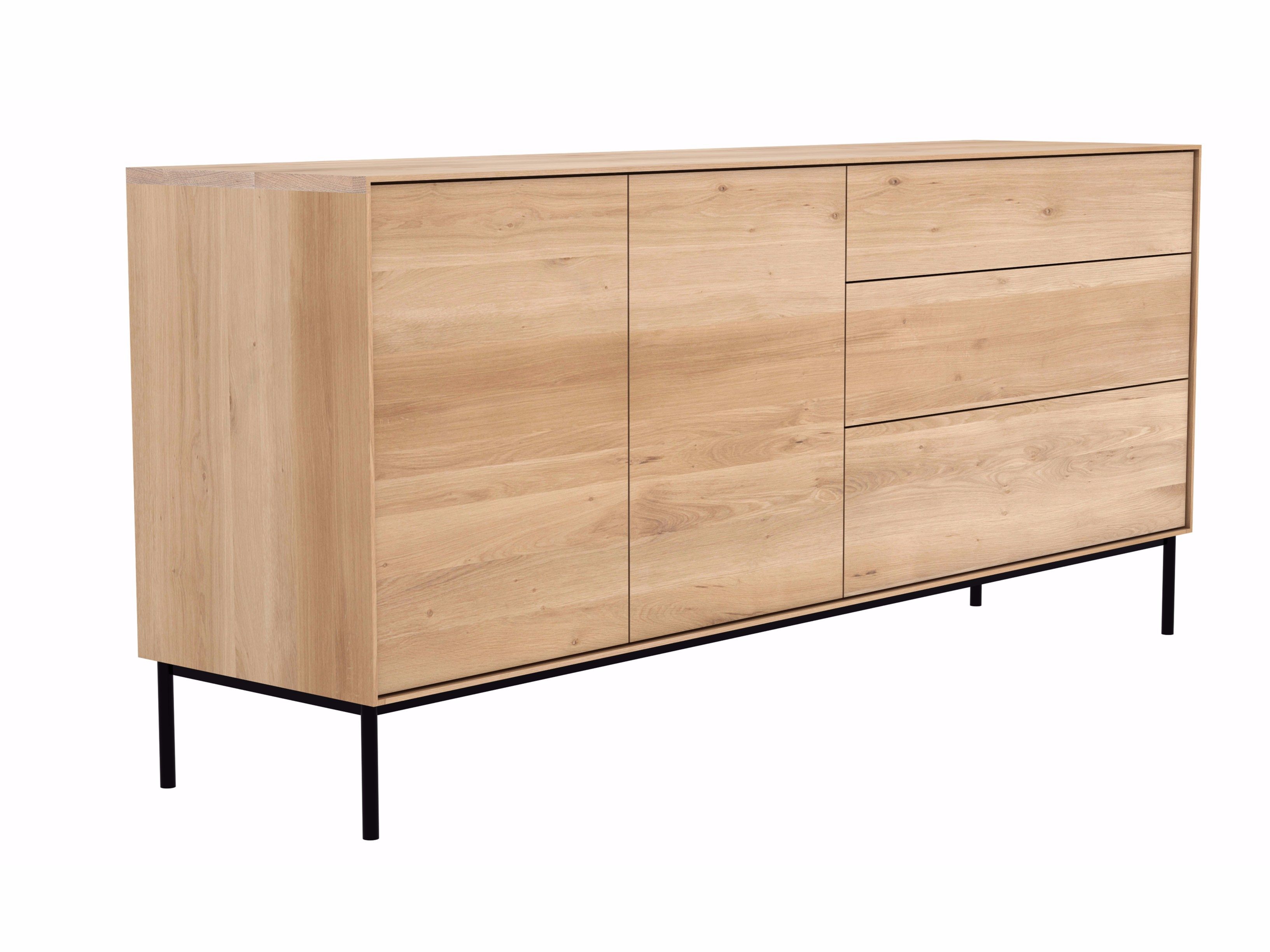 OAK WHITEBIRD Oak sideboard with doors and drawers By Ethnicraft