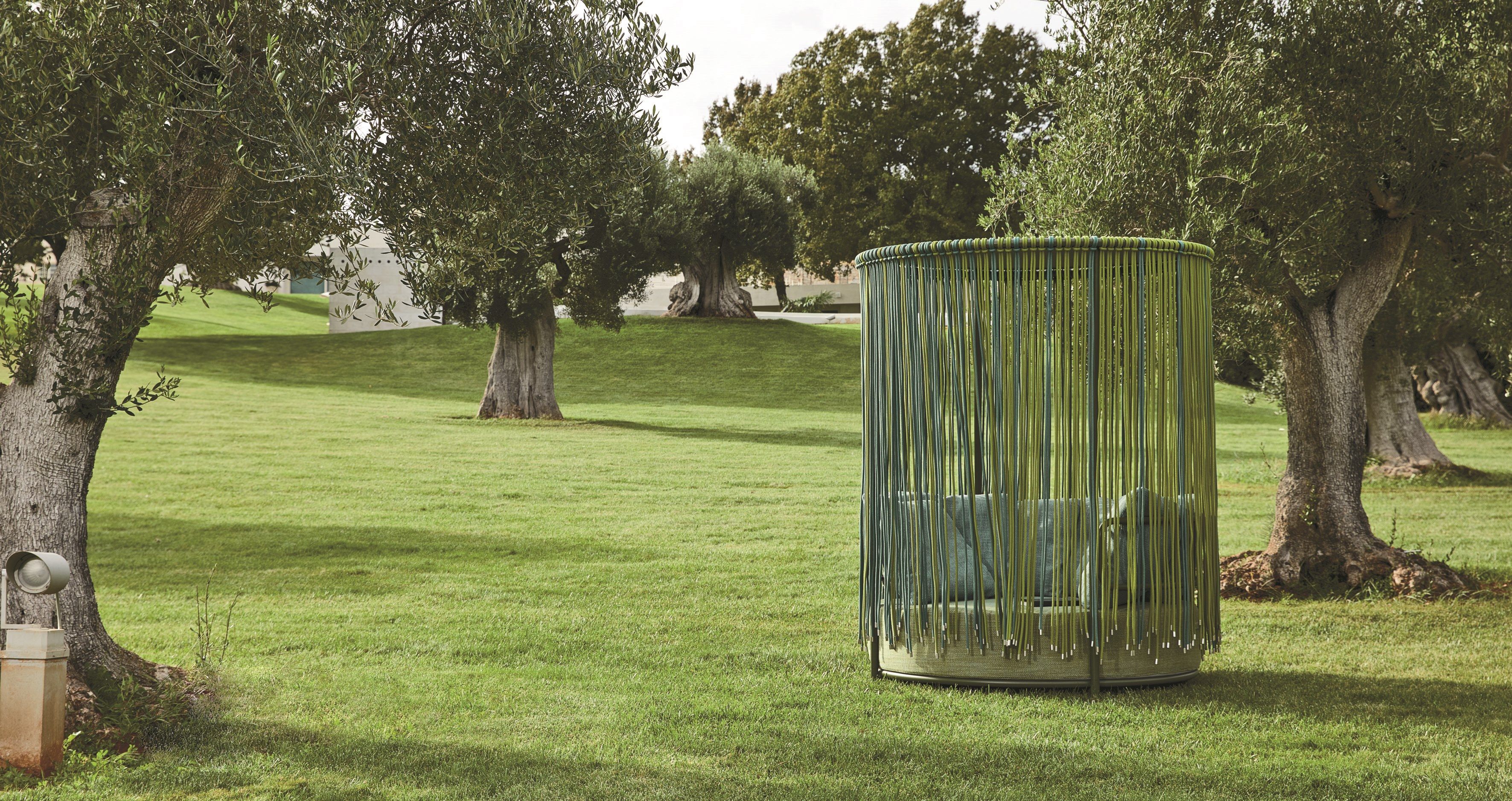 Canopied round lounger with polyester ropes OASI Oasi Collection By ...