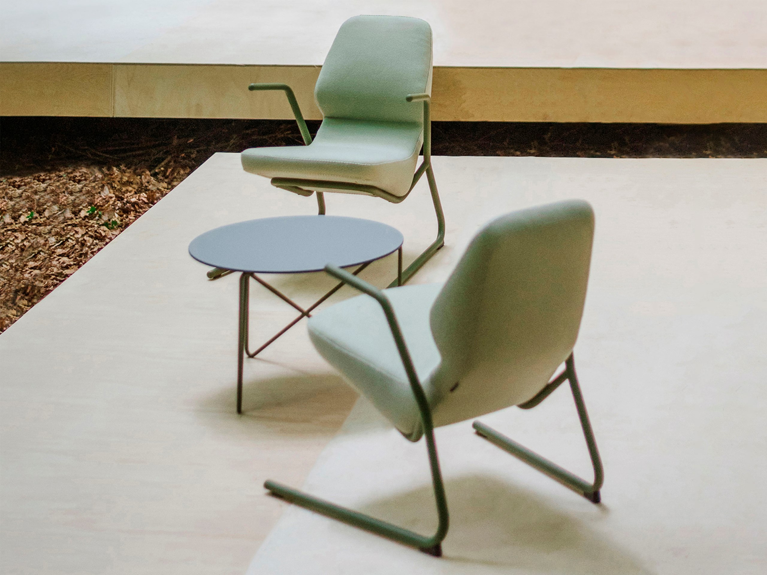 OBLIQUE | Upholstered easy chair By prostoria design Numen / For Use