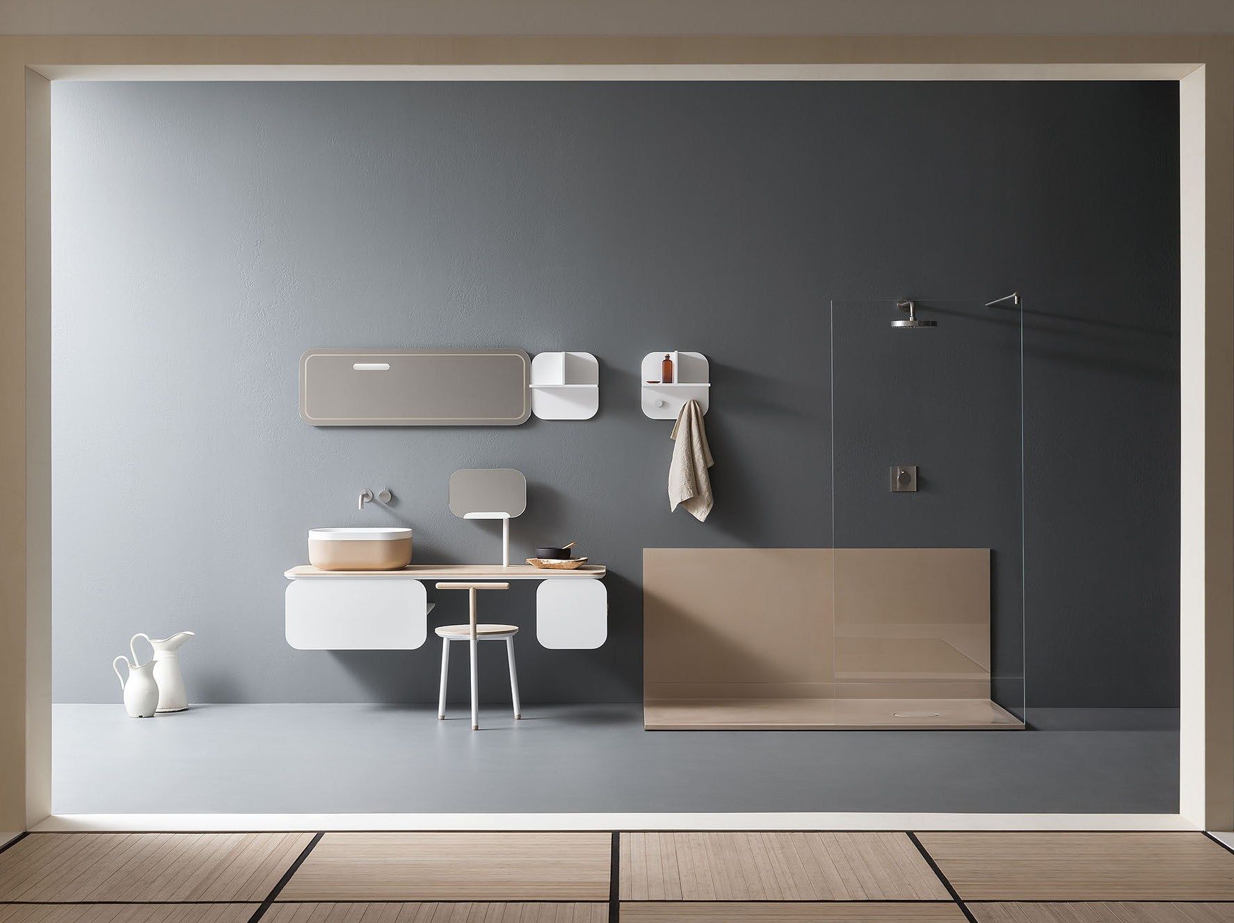 OBLON - WA Bathroom furniture set By NOVELLO | design Stefano Cavazzana