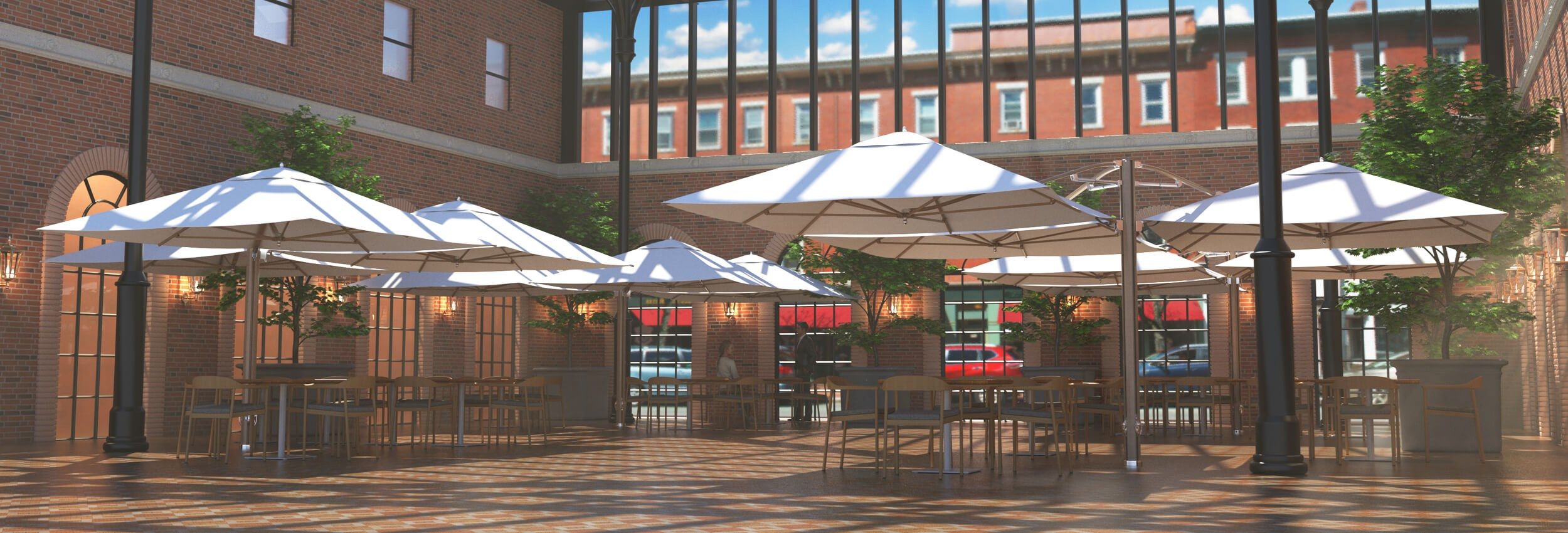 OCEAN MASTER M1 CANTILEVER - SHADE TRIO Garden umbrella By Tuuci design ...