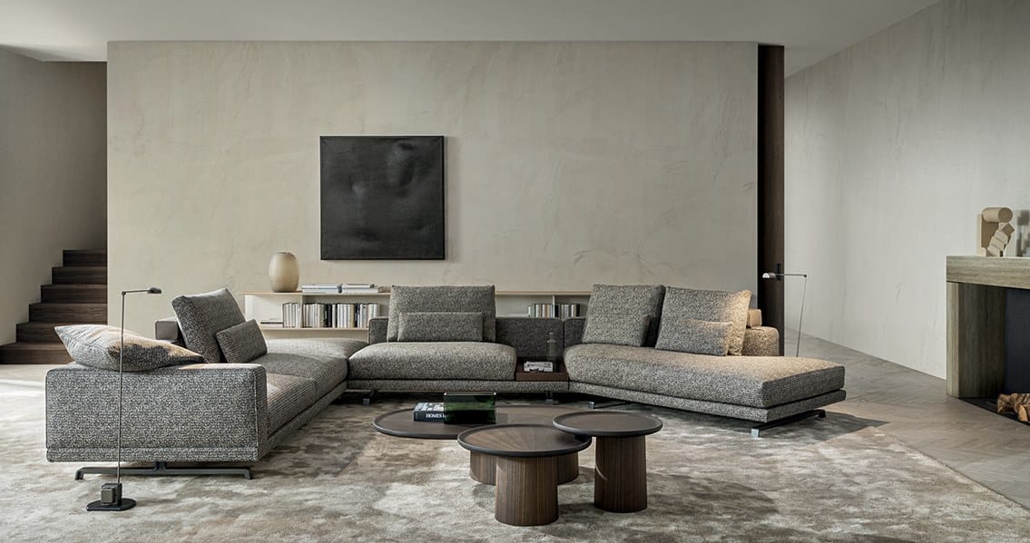 OCTAVE Sectional fabric sofa By Molteni & C. | design Vincent Van Duysen