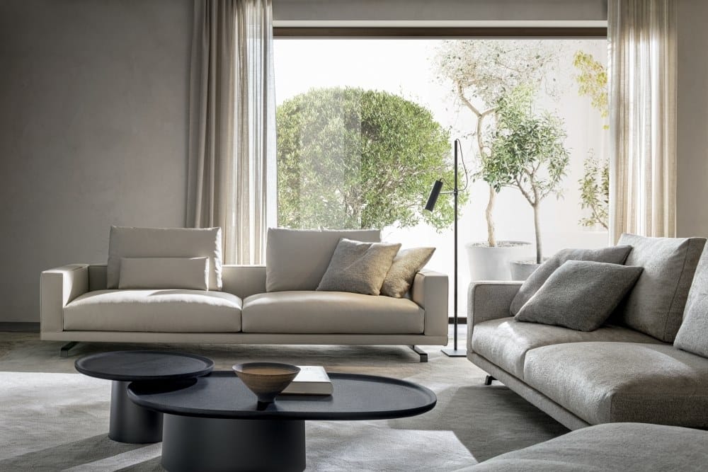 OCTAVE Sectional fabric sofa By Molteni & C. | design Vincent Van Duysen