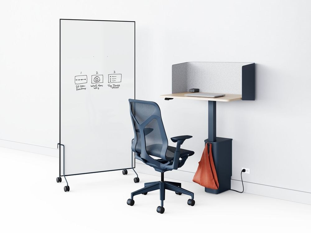 OE1 Magnetic office whiteboard with castors By Herman Miller | design ...