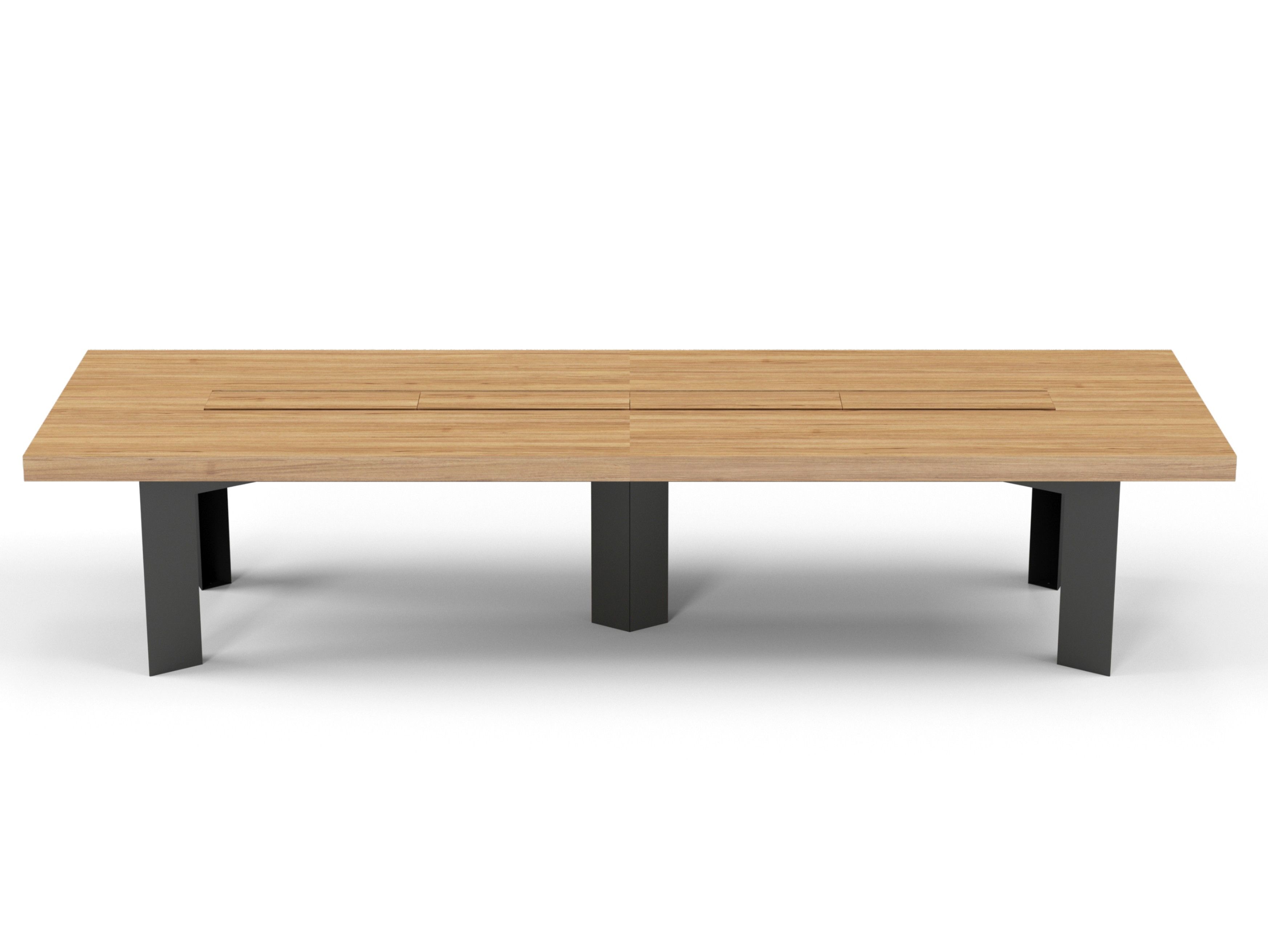 OE4/M Steel and wood meeting table with cable management By ODESD2 ...