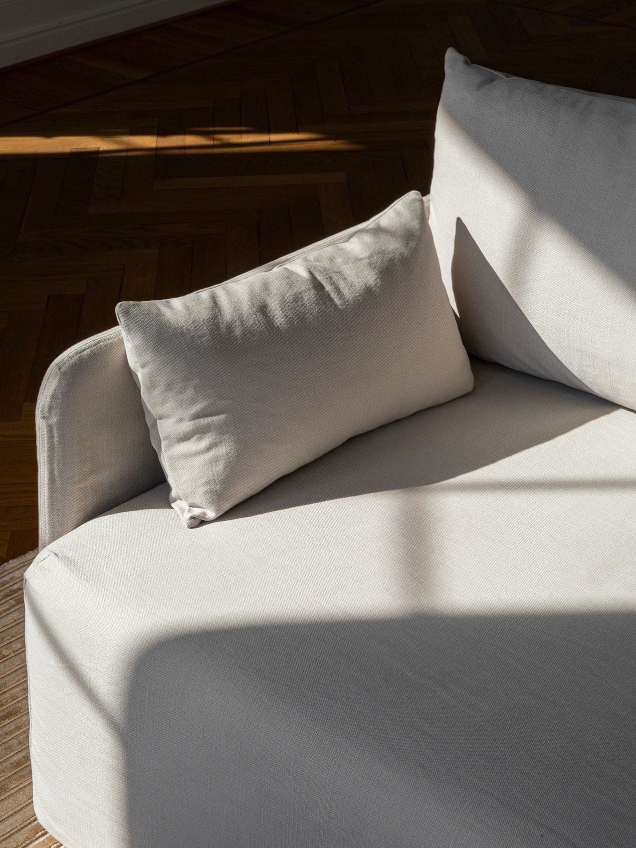 OFFSET SOFA W. LOOSE COVER Divano sfoderabile in tessuto a 3 posti By ...