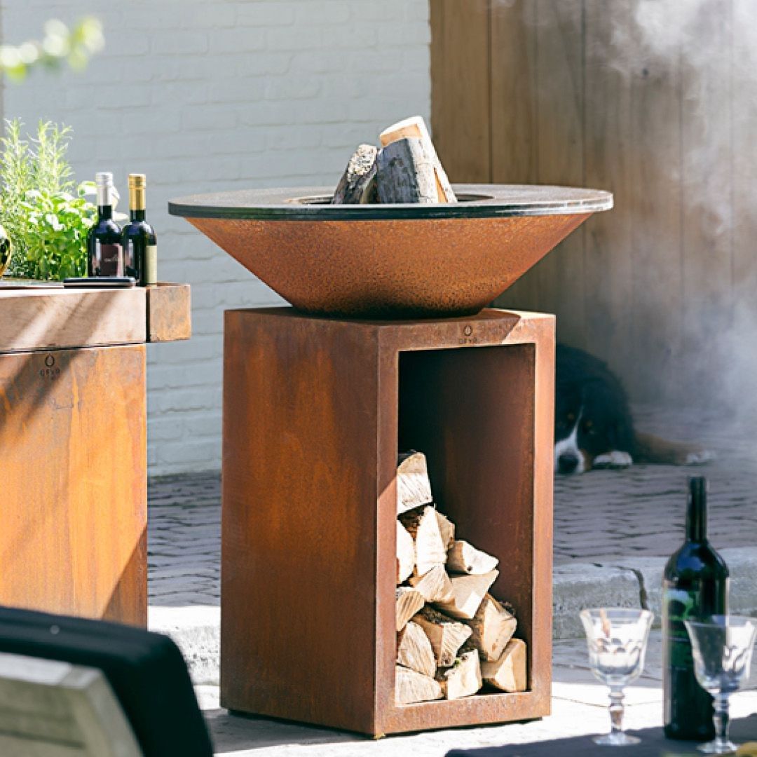 OFYR CLASSIC STORAGE CORTEN 85 Barbecue By OFYR