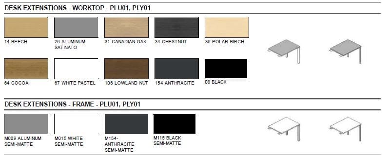 Rectangular melamine-faced chipboard workstation desk OGI_M | Office ...