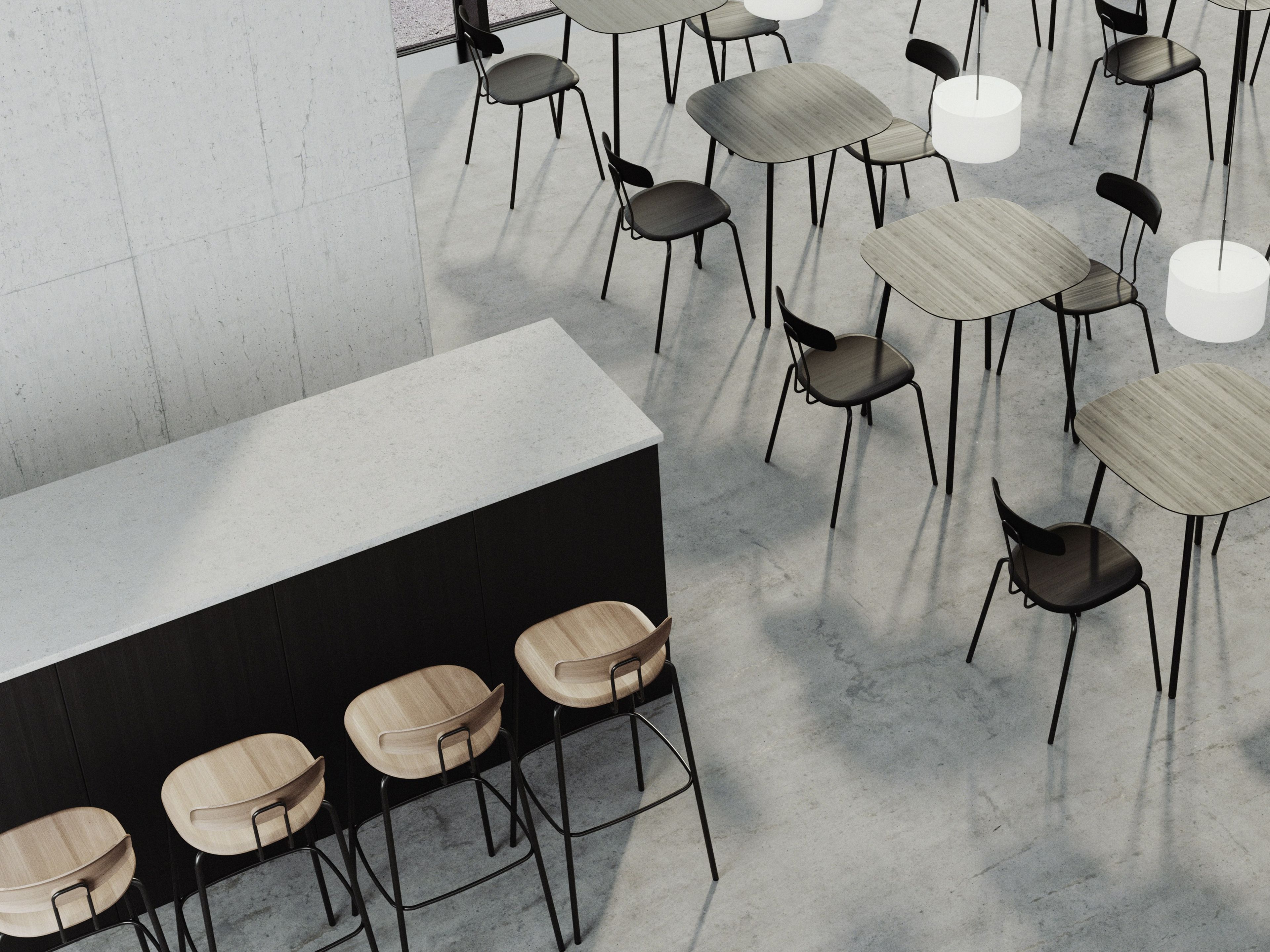 OKITO PLY BAR High plywood barstool By ZEITRAUM | design Läufer + Keichel