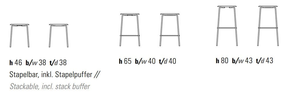 OKITO | Stool Okito Collection By ZEITRAUM design Läufer + Keichel