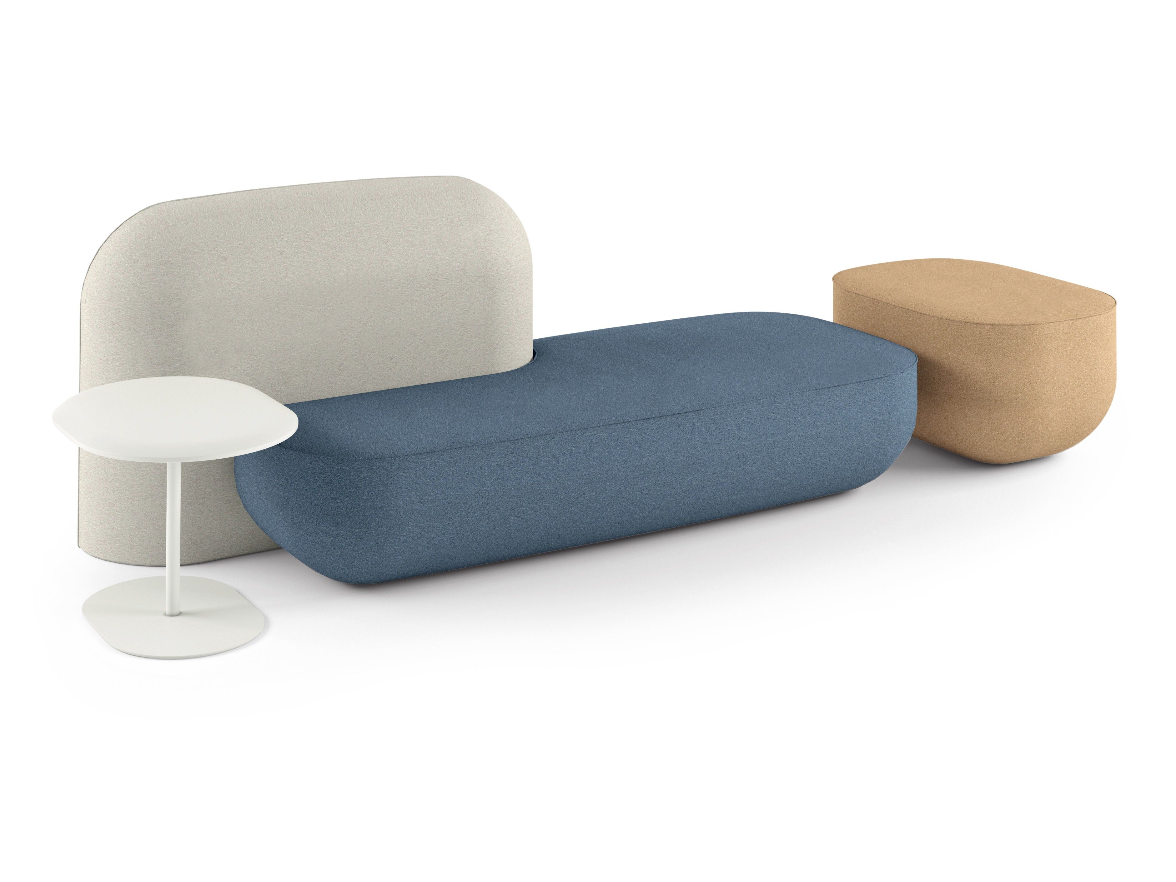 Sectional modular sofa OKOME O02 Okome Collection By Alias design Nendo