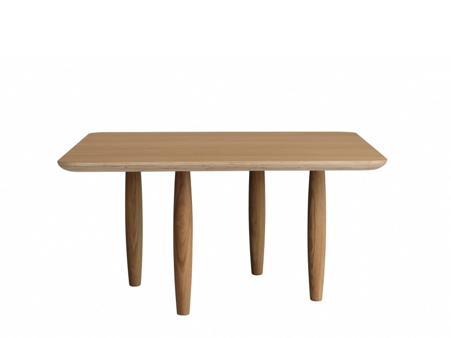 OKU Low square oak coffee table By NORR11 | design Kristian Sofus ...