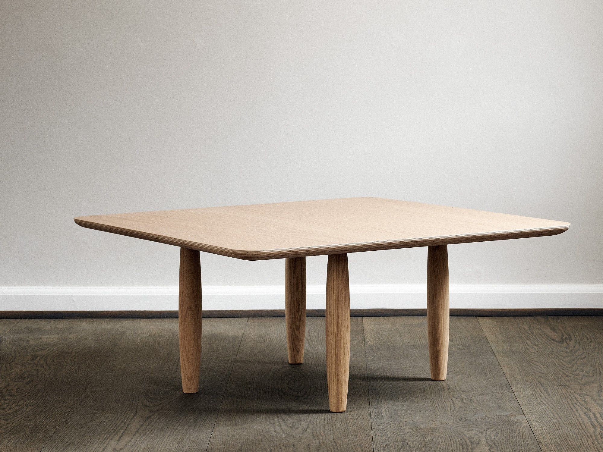 OKU Low square oak coffee table By NORR11 | design Kristian Sofus Hansen, Nicolaj Nøddesbo