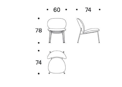 OLA | Easy chair Ola Collection By Saba Italia
