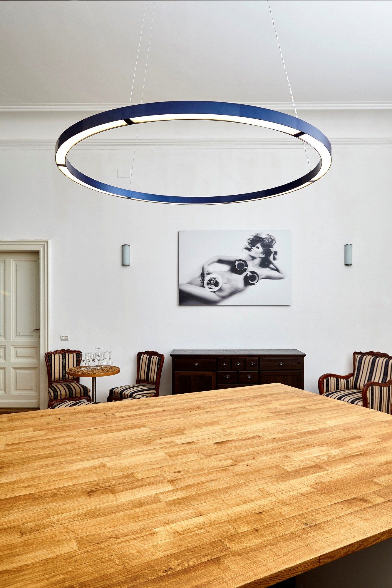 LED direct-indirect light aluminium pendant lamp OLALA By Oleant design ...