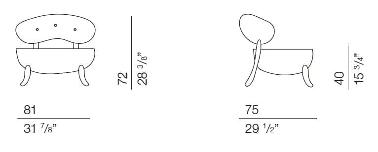 OLEANDRA Tufted velvet easy chair By Bodema | design Giuseppe Manzoni