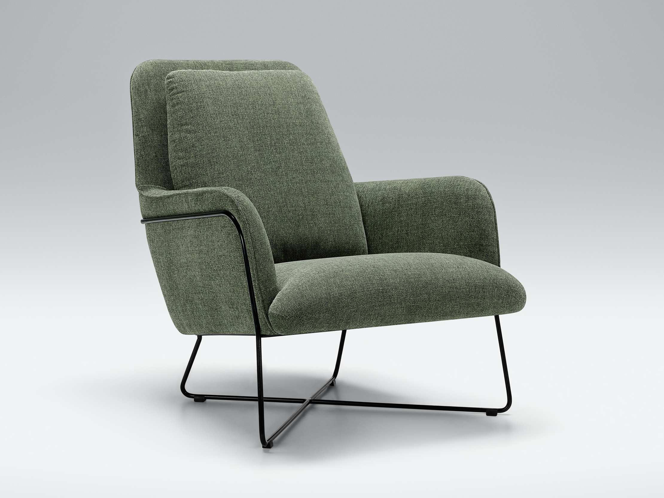 OLIVER | Fabric armchair By Sits design Ian Archer