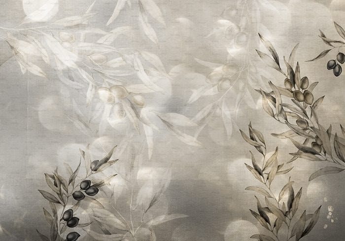 OLIVES Wallpaper with floral pattern By Studijo | design Josipa Maras
