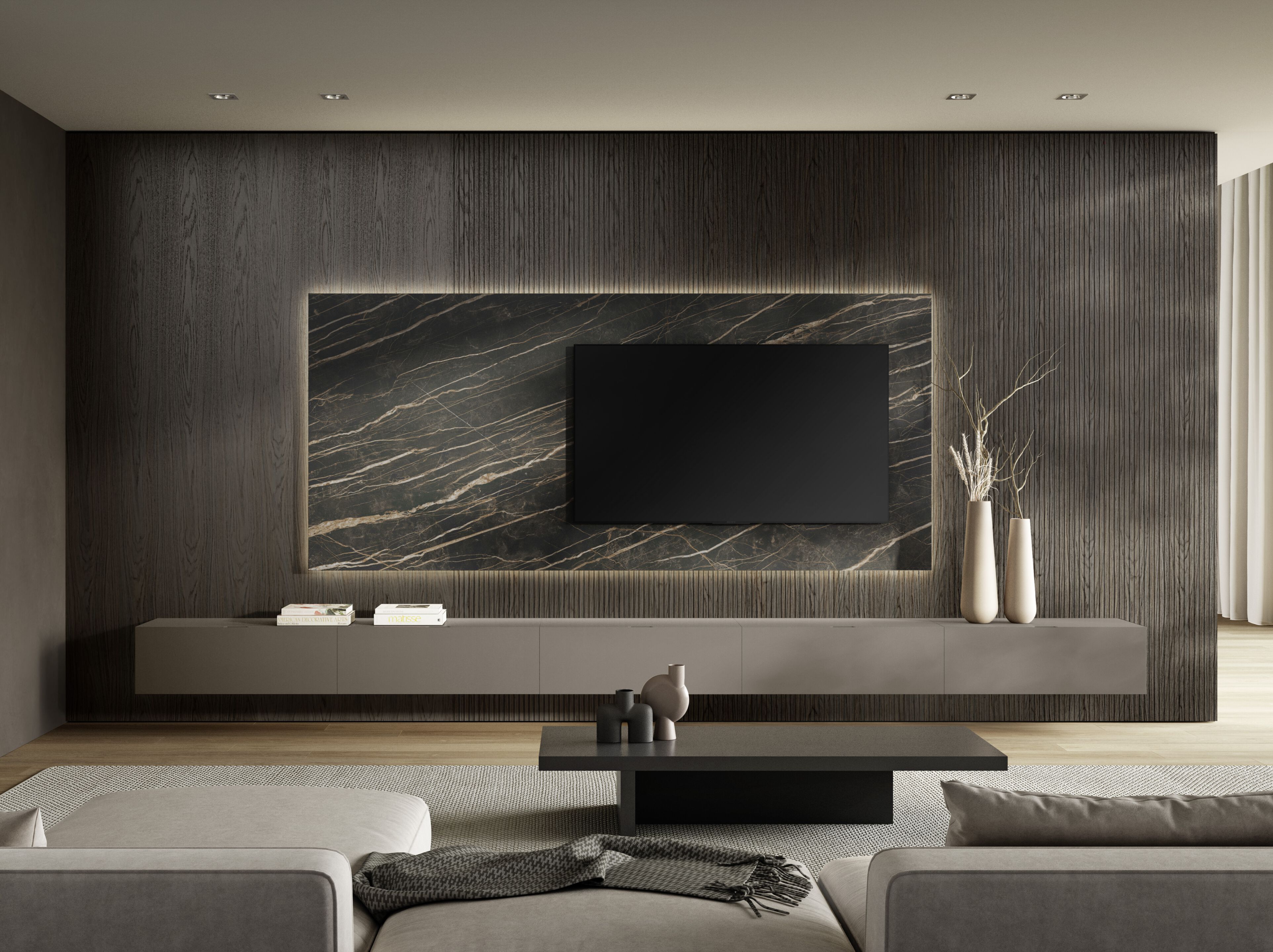 CUBE 6 Wooden storage wall By OLIVIERI