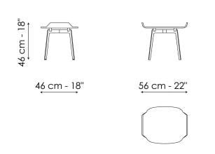 OLOS Rectangular walnut bedside table By Bonaldo | design Mauro Lipparini