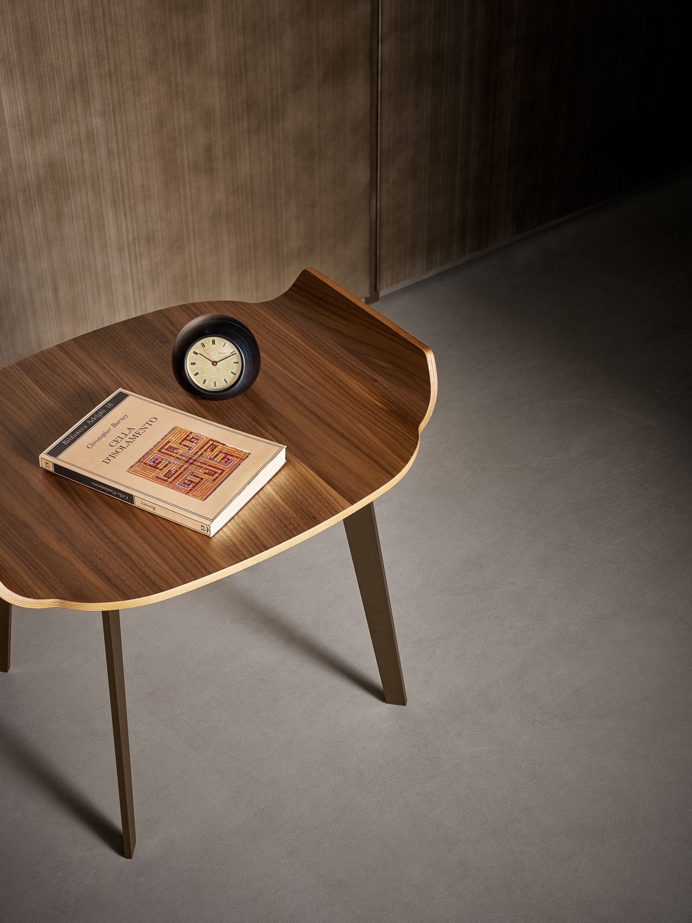 OLOS Rectangular walnut bedside table By Bonaldo | design Mauro Lipparini