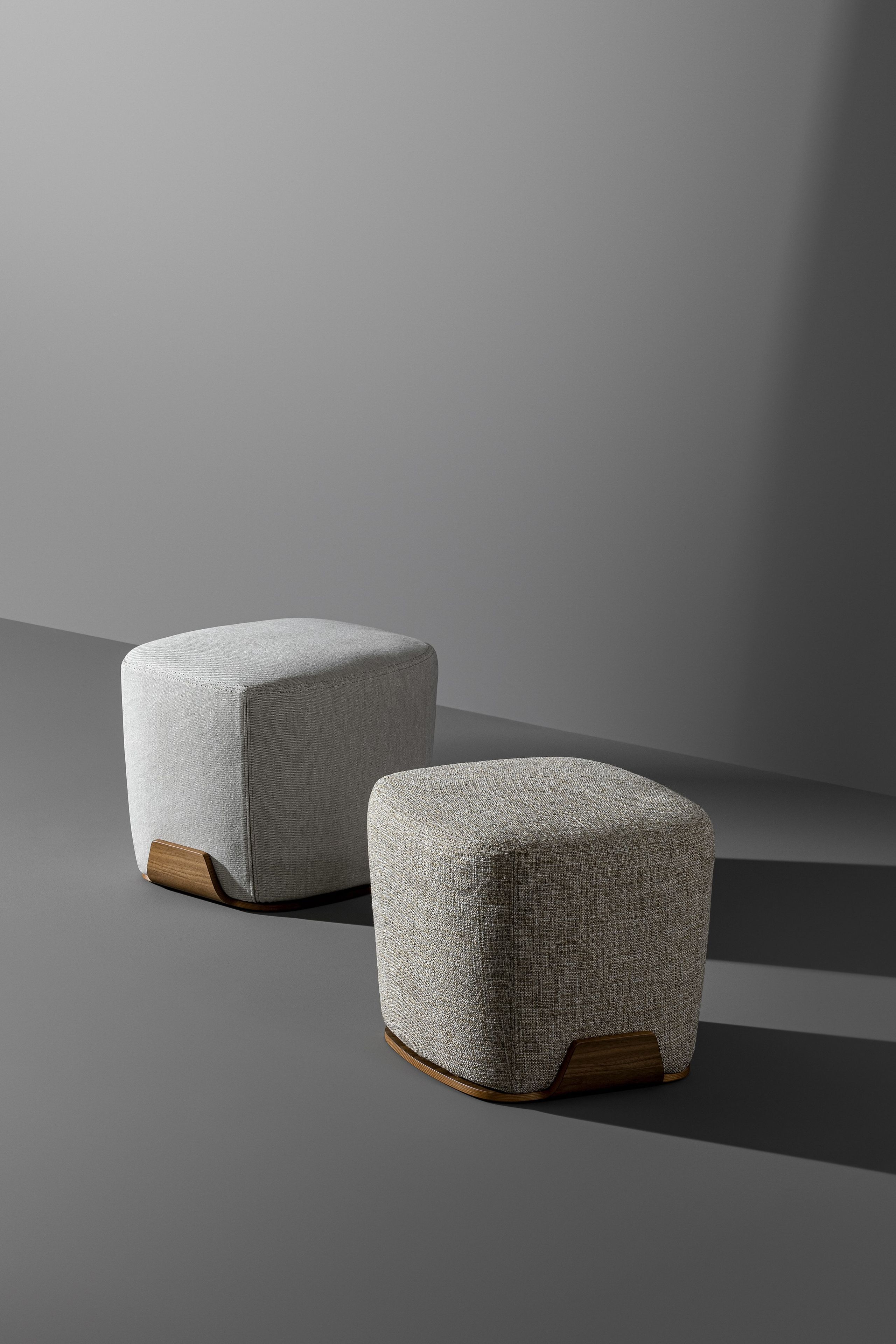 OLOS POUF Rectangular fabric pouf By Bonaldo | design Mauro Lipparini