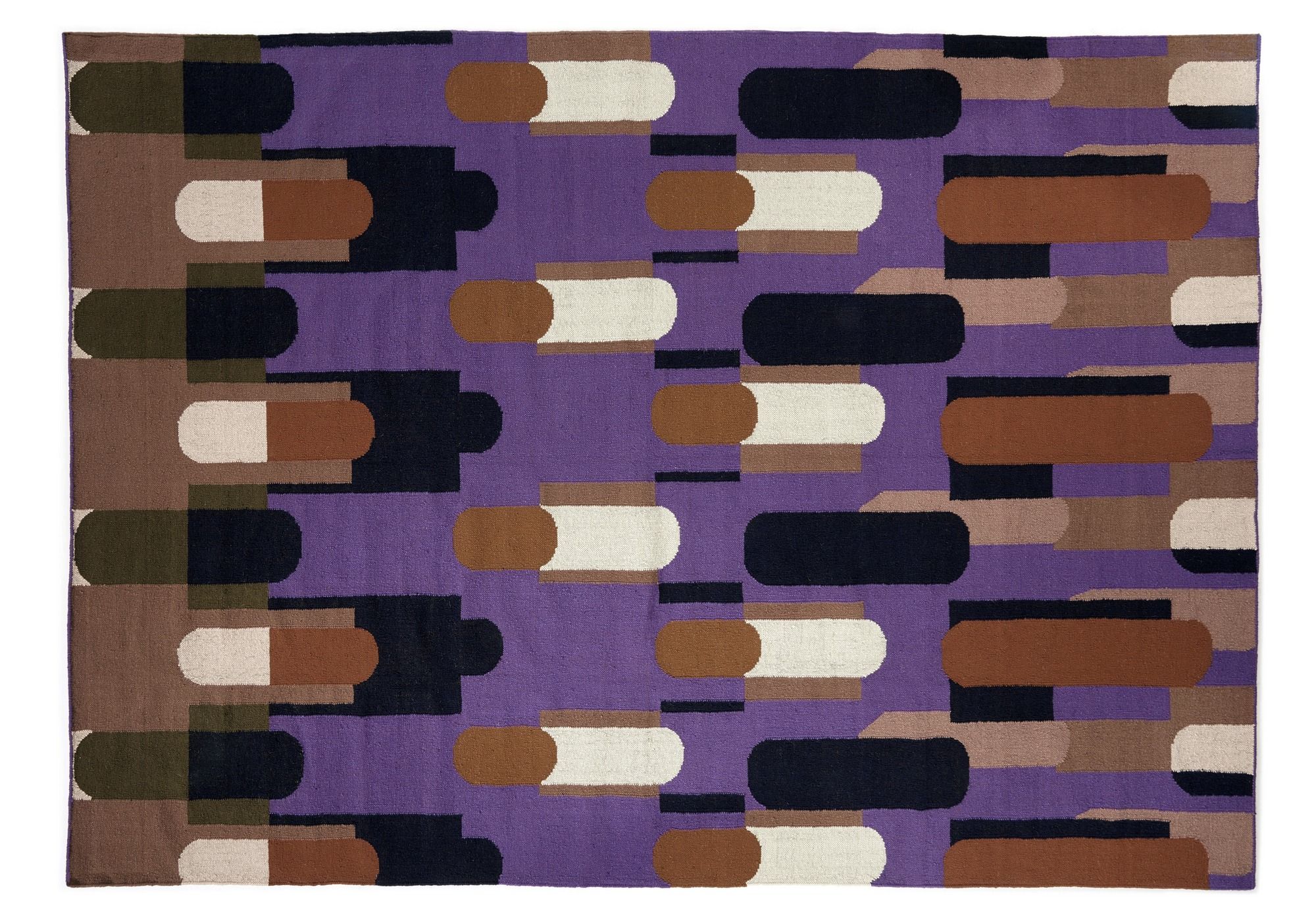 OMAN Patterned wool rug By Élitis