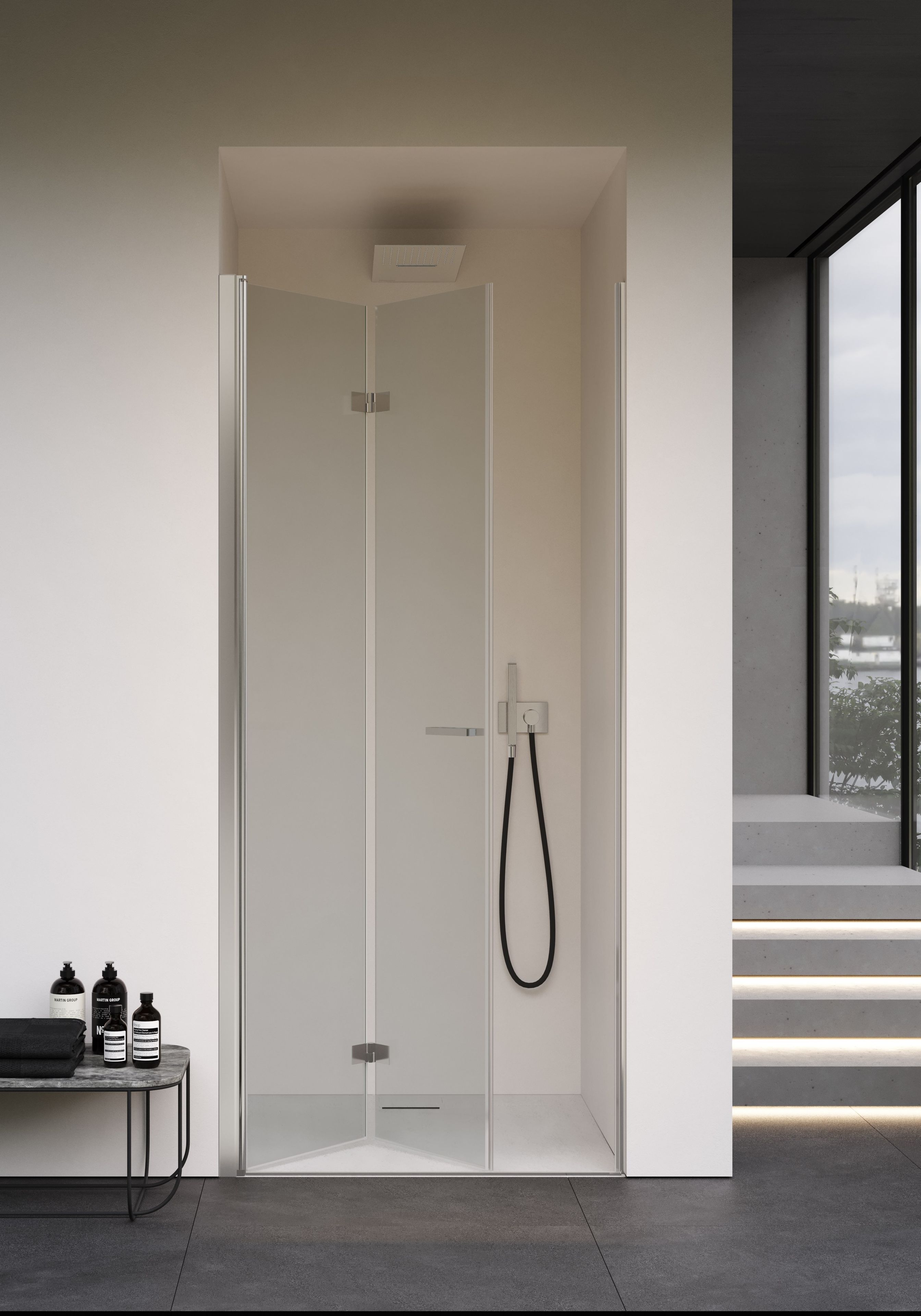 OMEGA Niche glass shower cabin By DISENIA