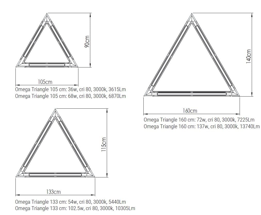 OMEGA TRIANGLE pendant lamp By Studio Beam