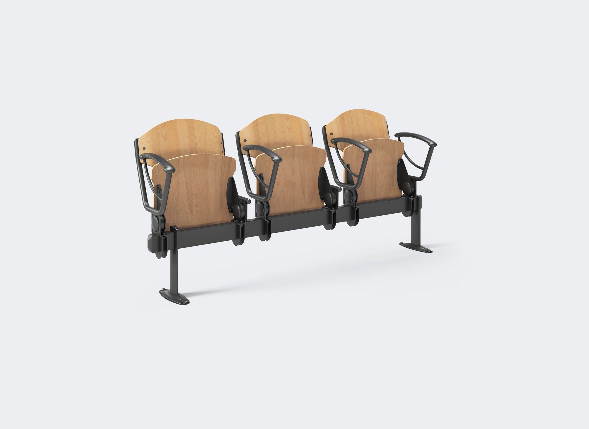 OMNIA CONTRACT | Beam seating with armrests Omnia contract Collection ...