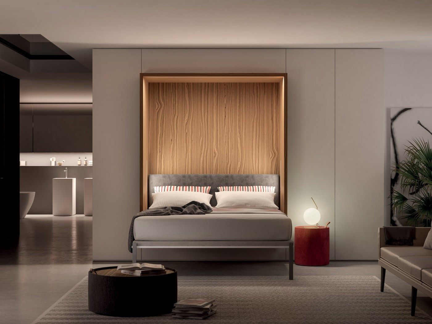 Pull-down bed ALCOVA SYSTEM - CONFIGURATION 280 By TUMIDEI