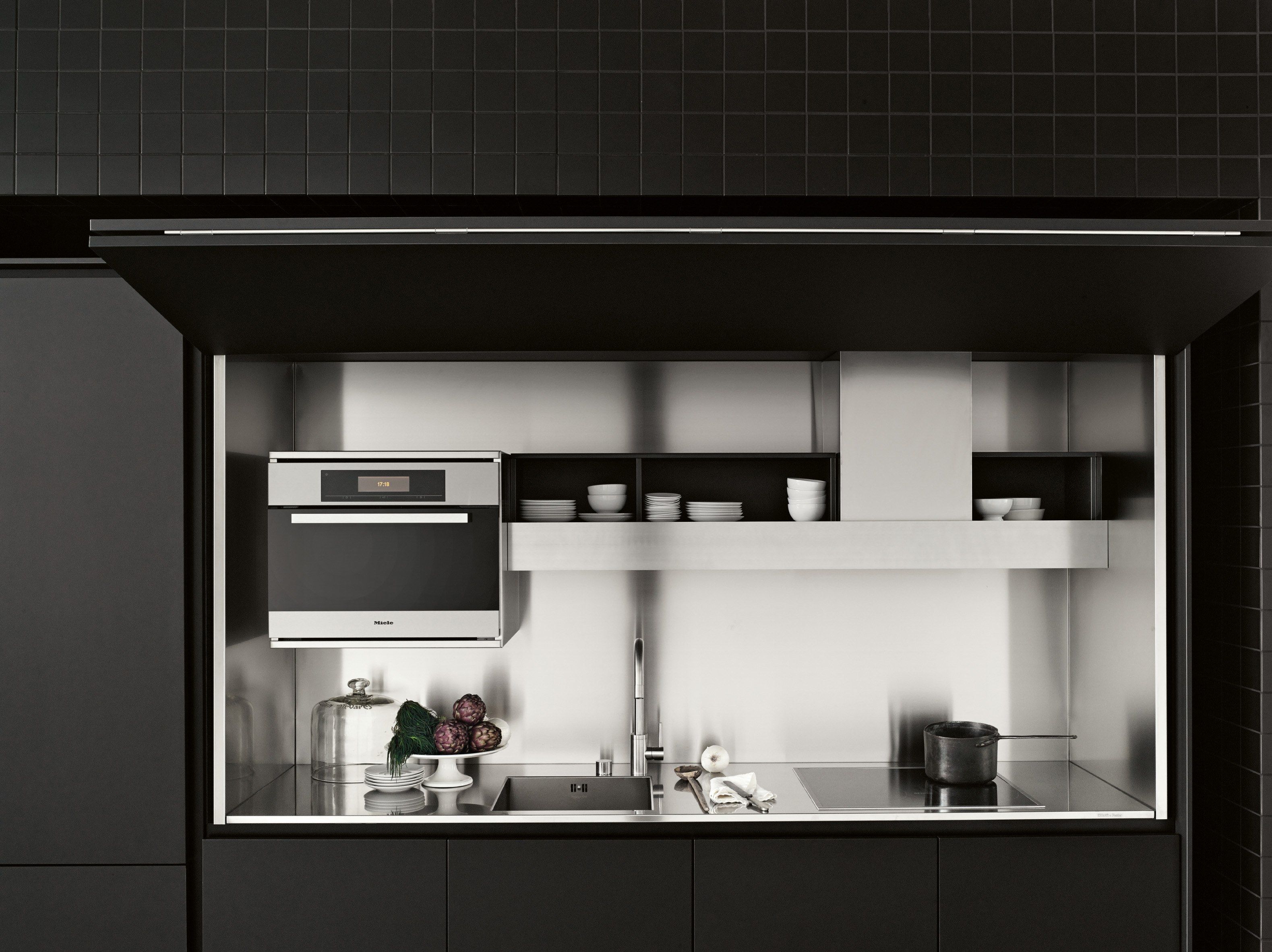 ON/OFF ST Modular vanishing kitchen By Boffi | design Alberto Colonello