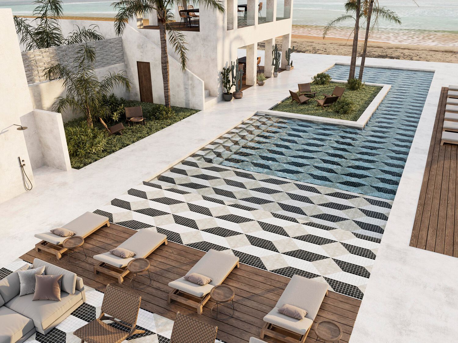PENTA SIENA MATTE Mosaïque By ONIX