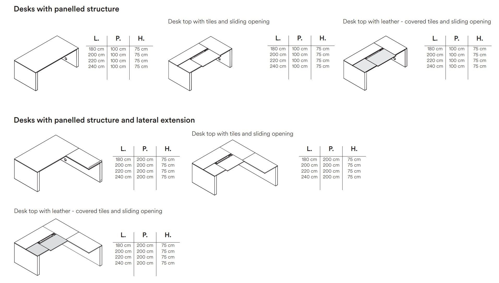 ONO | Office desk with drawers By FREZZA