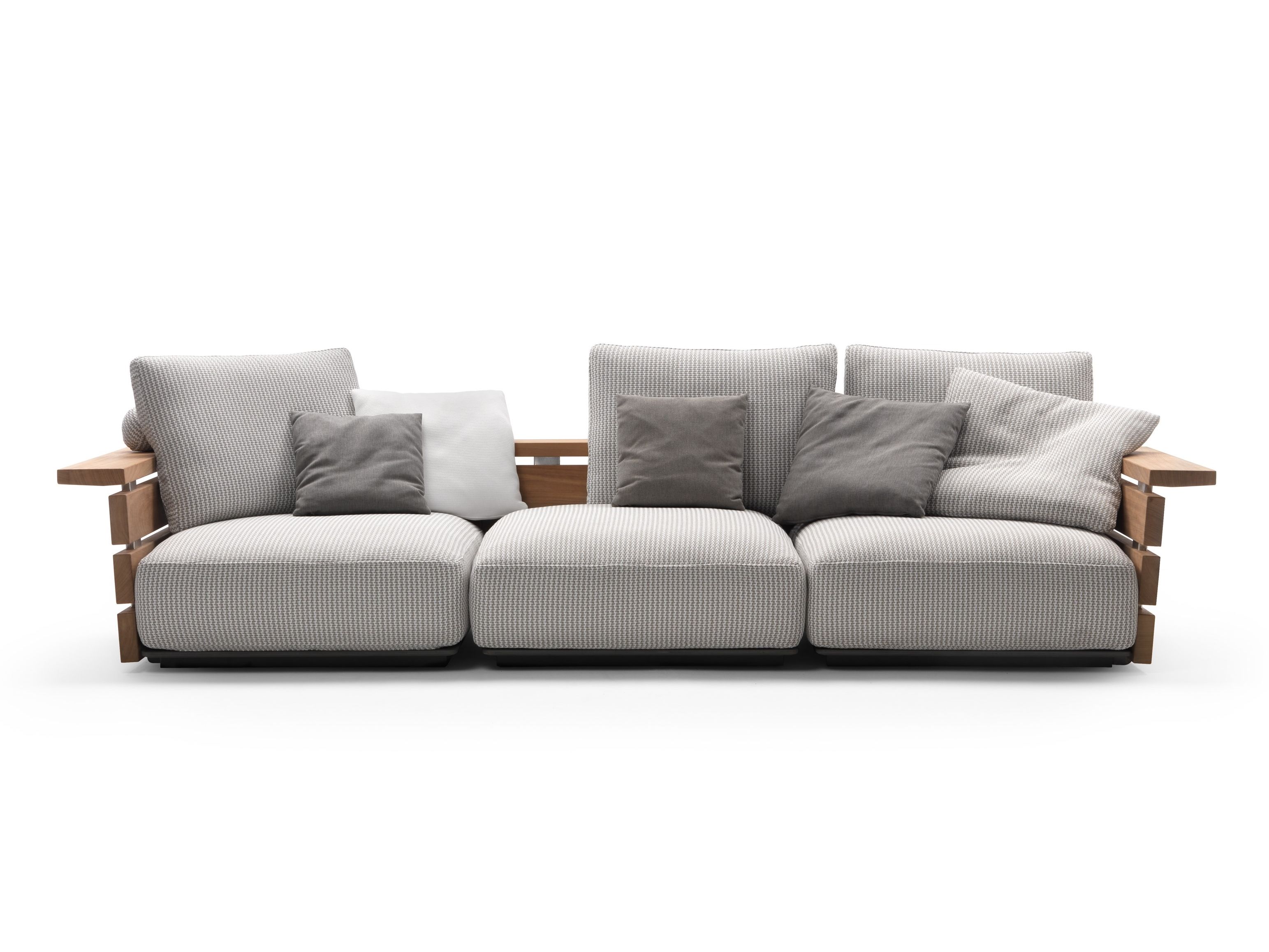 Sectional fabric outdoor sofa ONTARIO By Flexform design Antonio Citterio