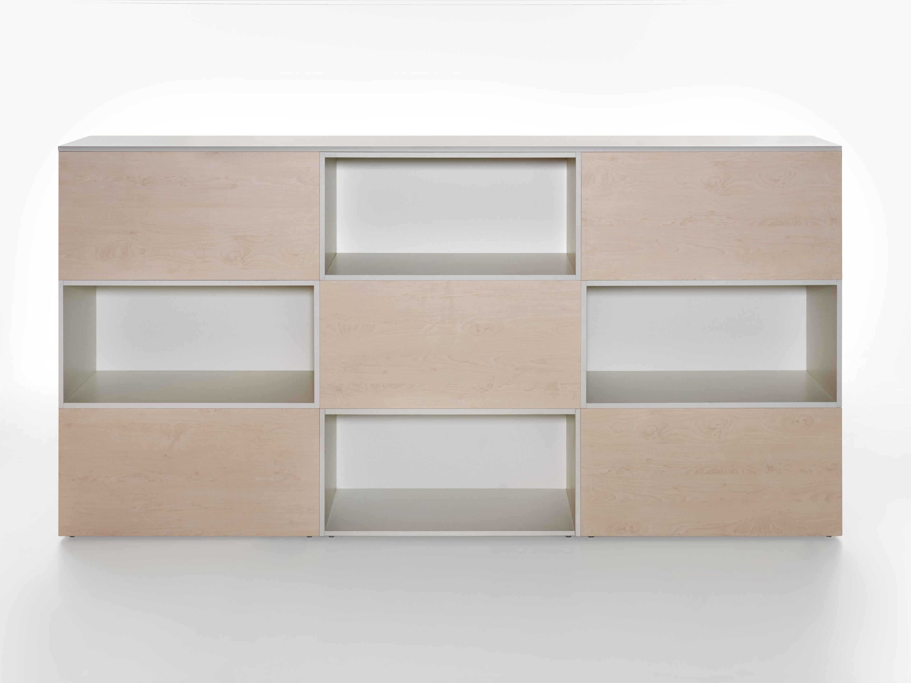 OPEN Modular wooden office shelving By Manerba