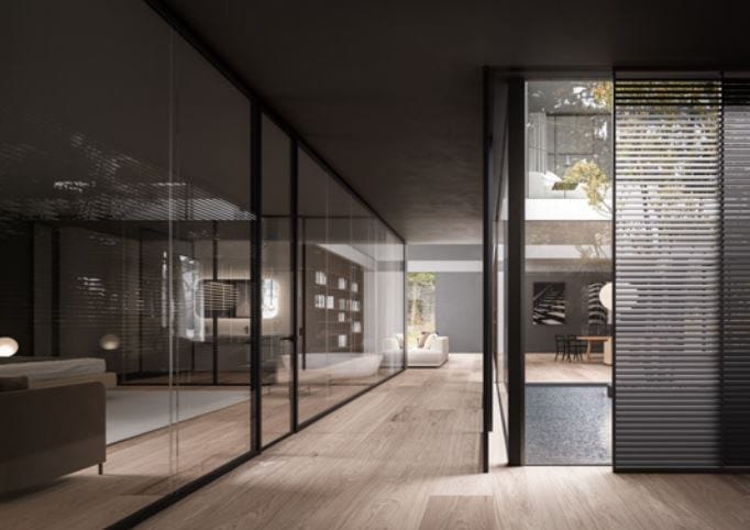 Glass patio door OPEN PROJECTS / RADIALITY Open Projects Collection By ...