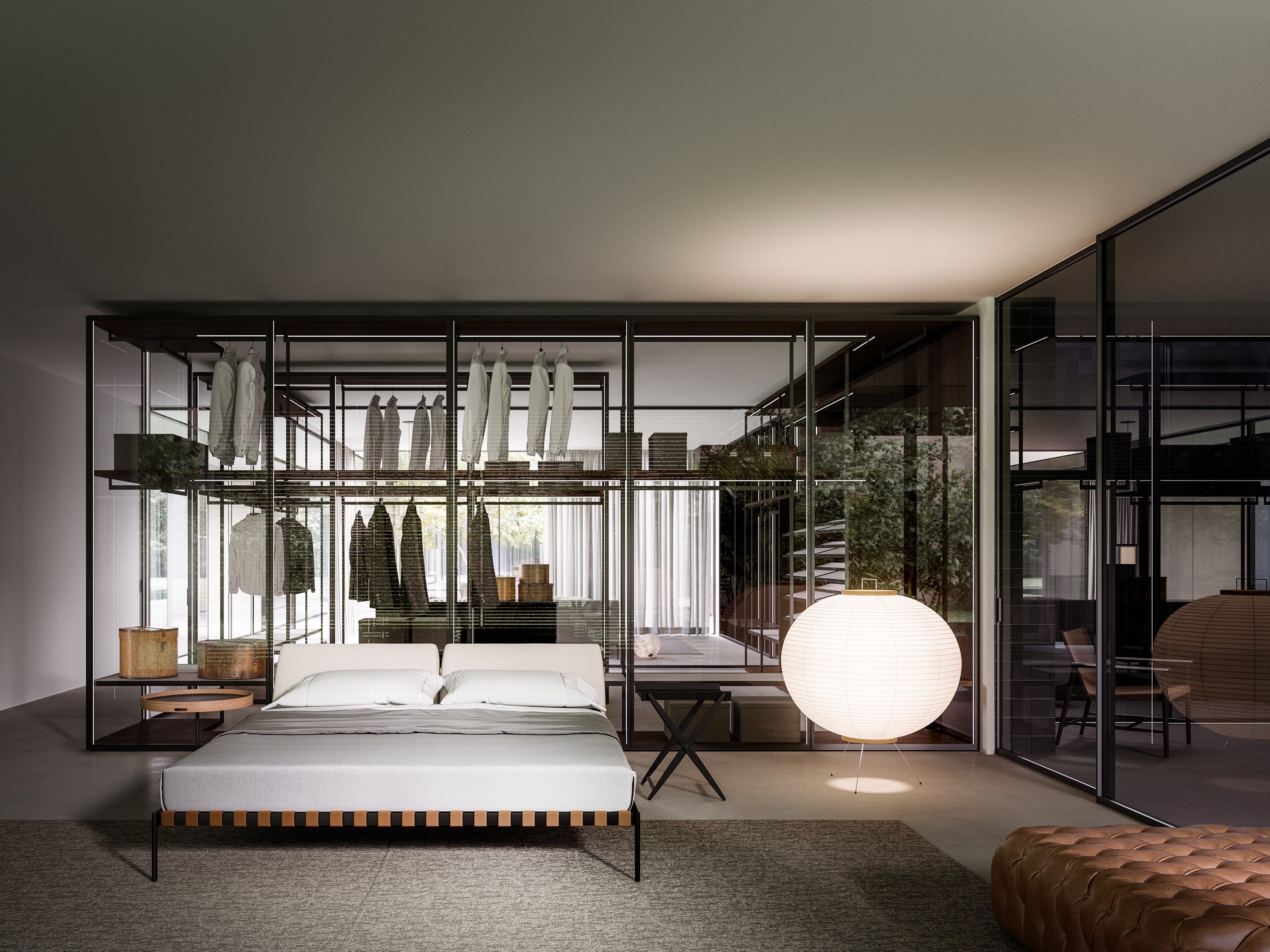 Glass patio door OPEN PROJECTS / SEQUENTIALITY By ADL design Massimo Luca