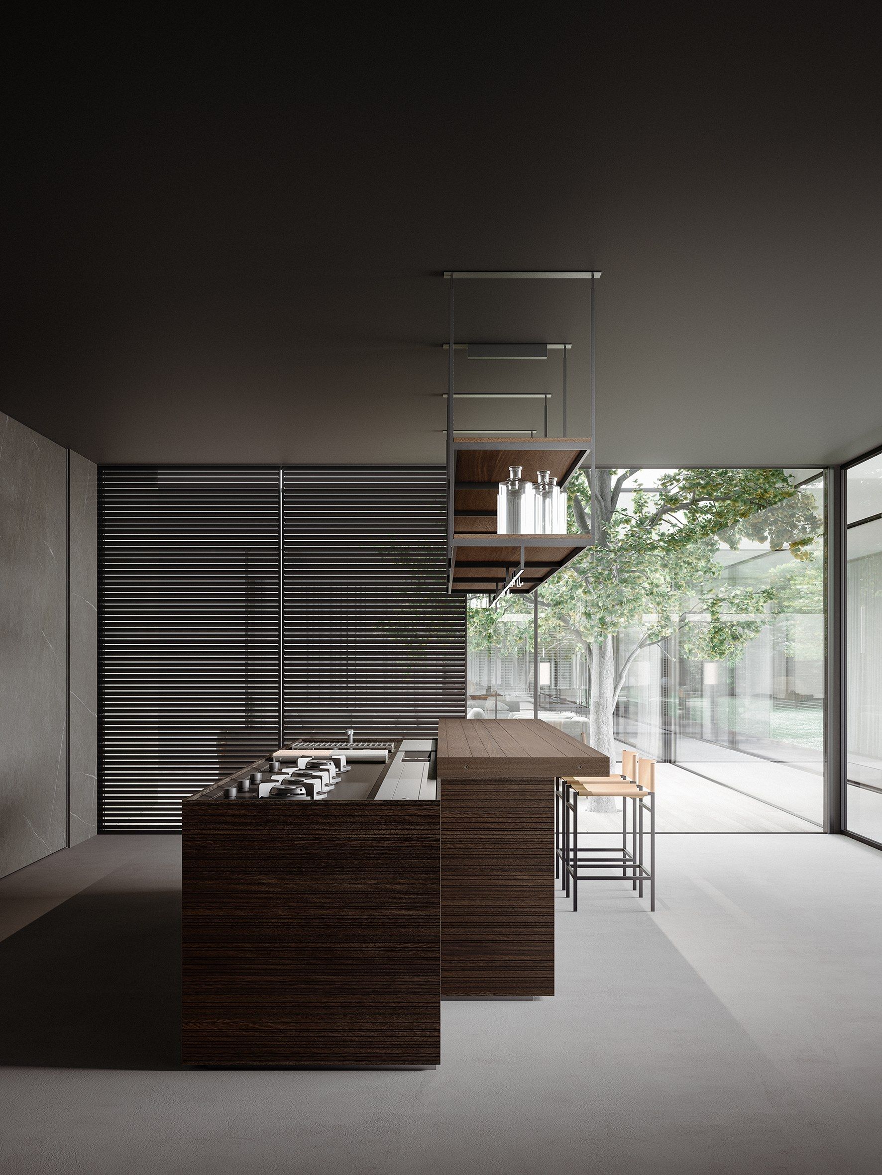 Glass patio door OPEN PROJECTS / SEQUENTIALITY By ADL design Massimo Luca