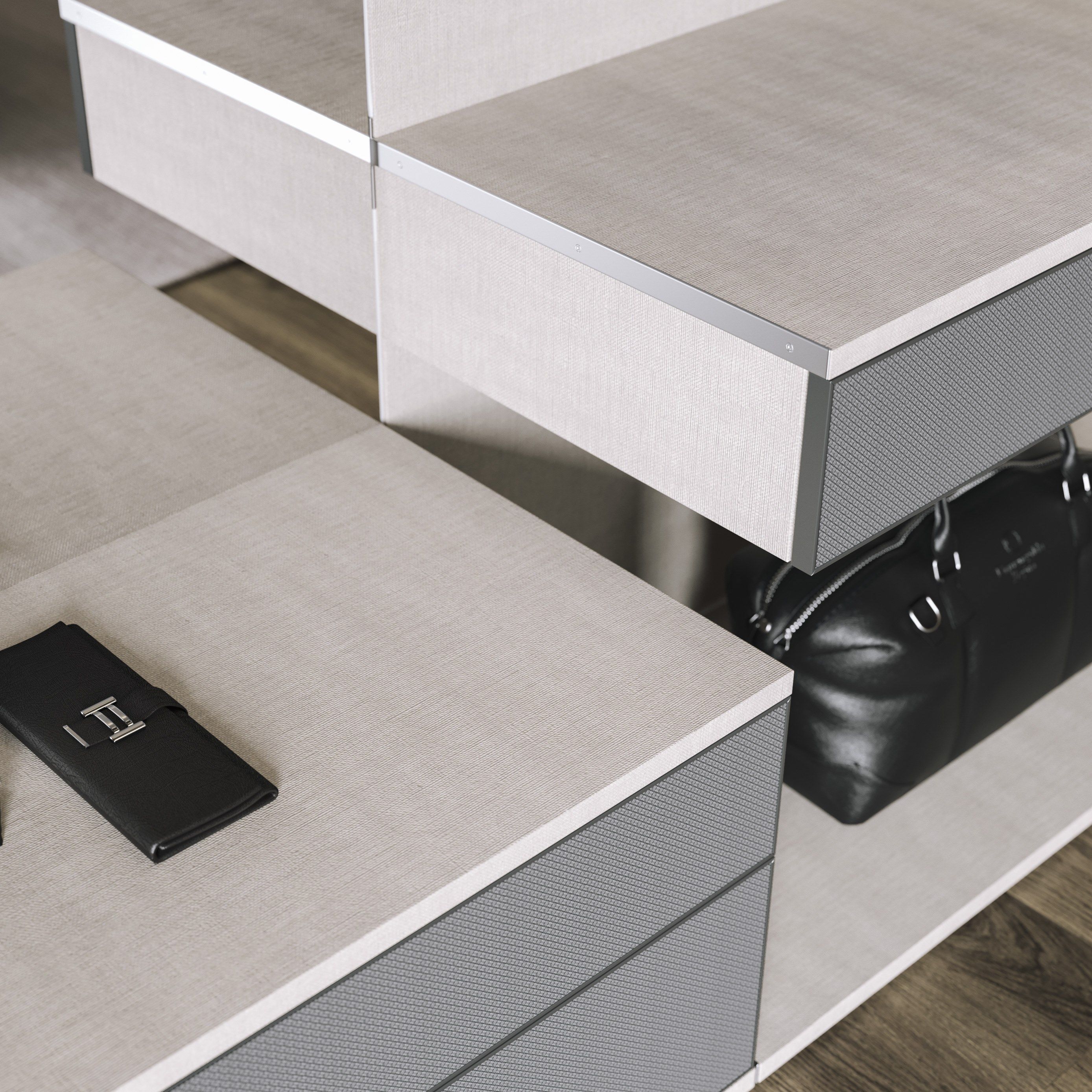 Built-in wardrobe system OPEN SPACE By Giulia Novars