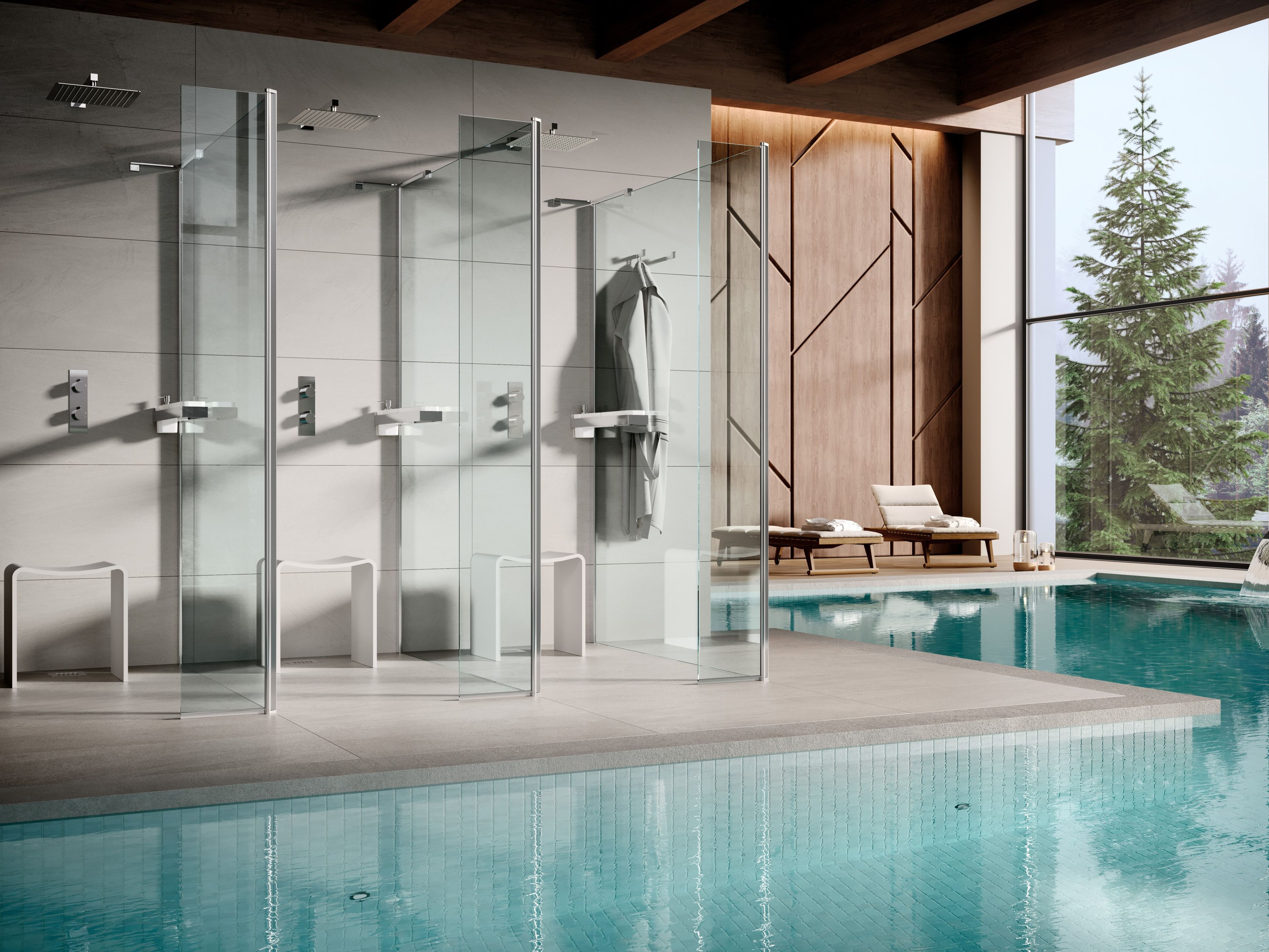 OPEN | Walk in shower Deflector for Open By Samo