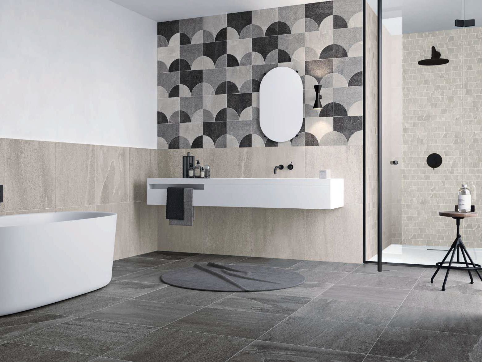 Porcelain stoneware wall/floor tiles with stone effect OPPDAL By ...